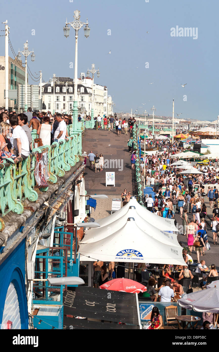 Busy seafront, Brighton, England, UK Stock Photo - Alamy