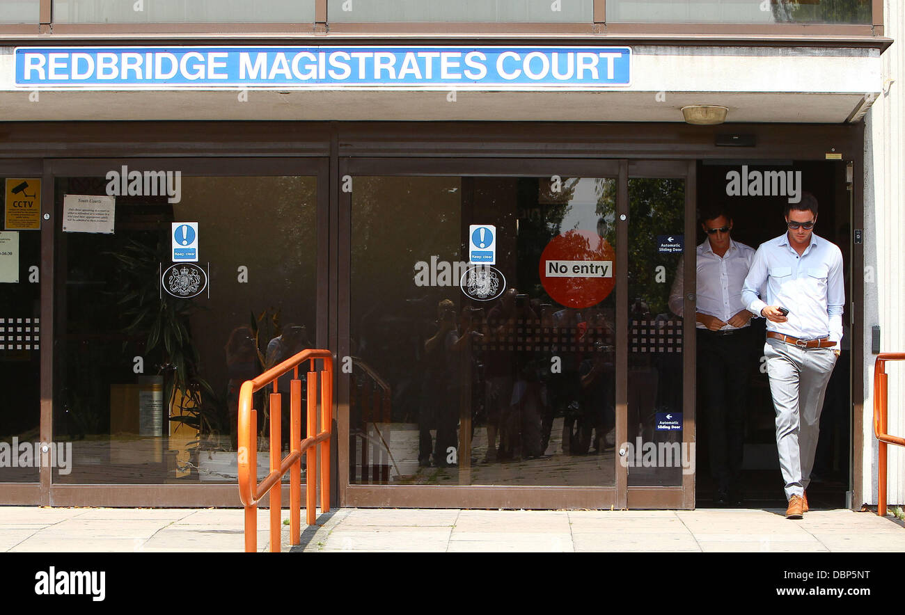 Jack Tweed and brother Lewis Tweed leaving Redbridge Magistrates Court ...