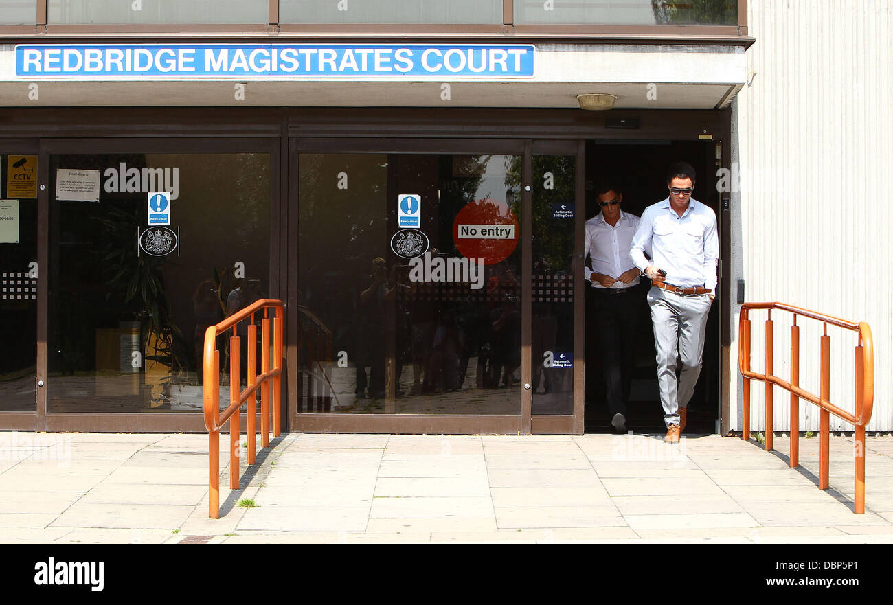Jack Tweed and brother Lewis Tweed leaving Redbridge Magistrates Court ...