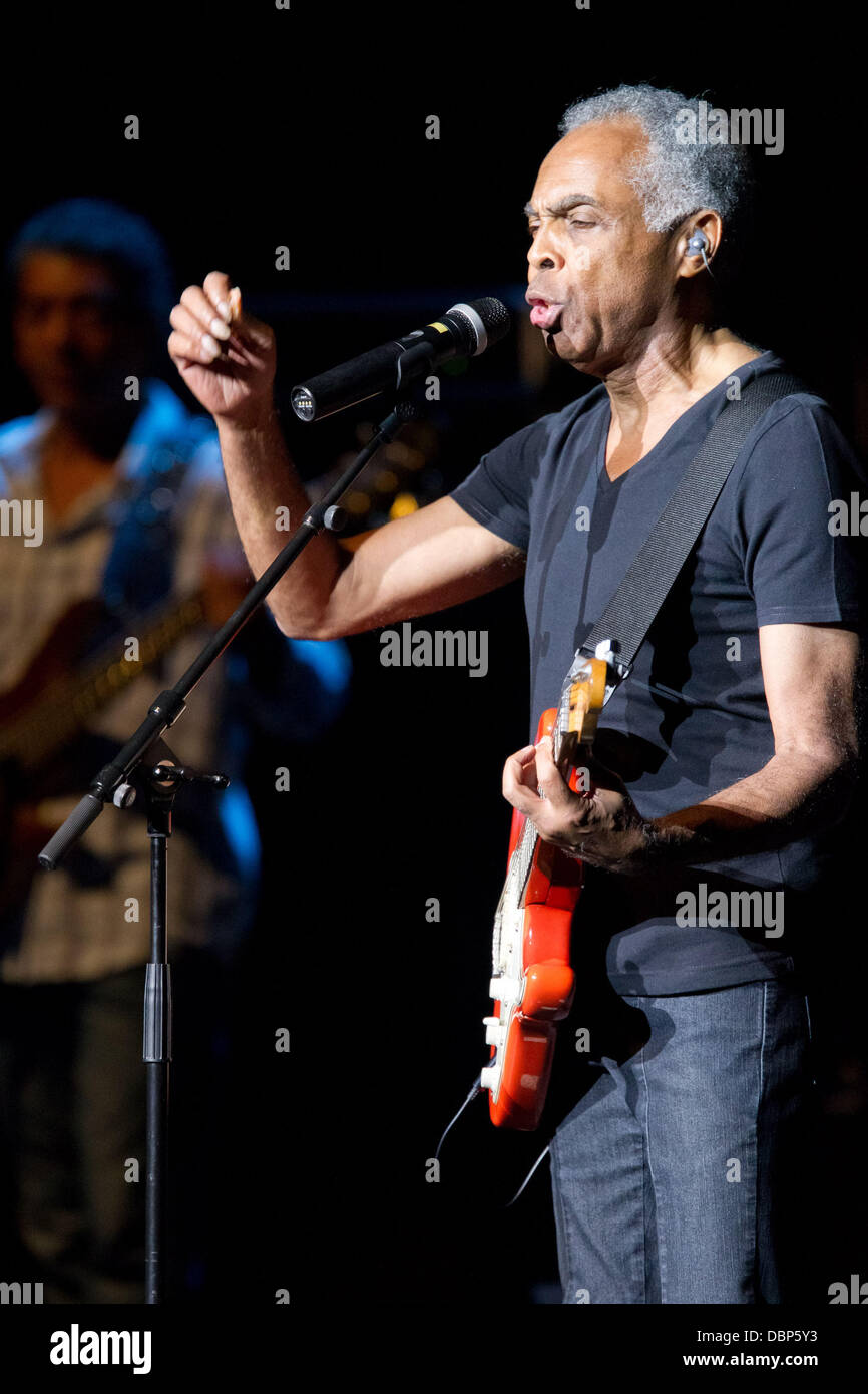 Brazilian musician, Gilberto Gil, performing live at Centro Cultural de ...