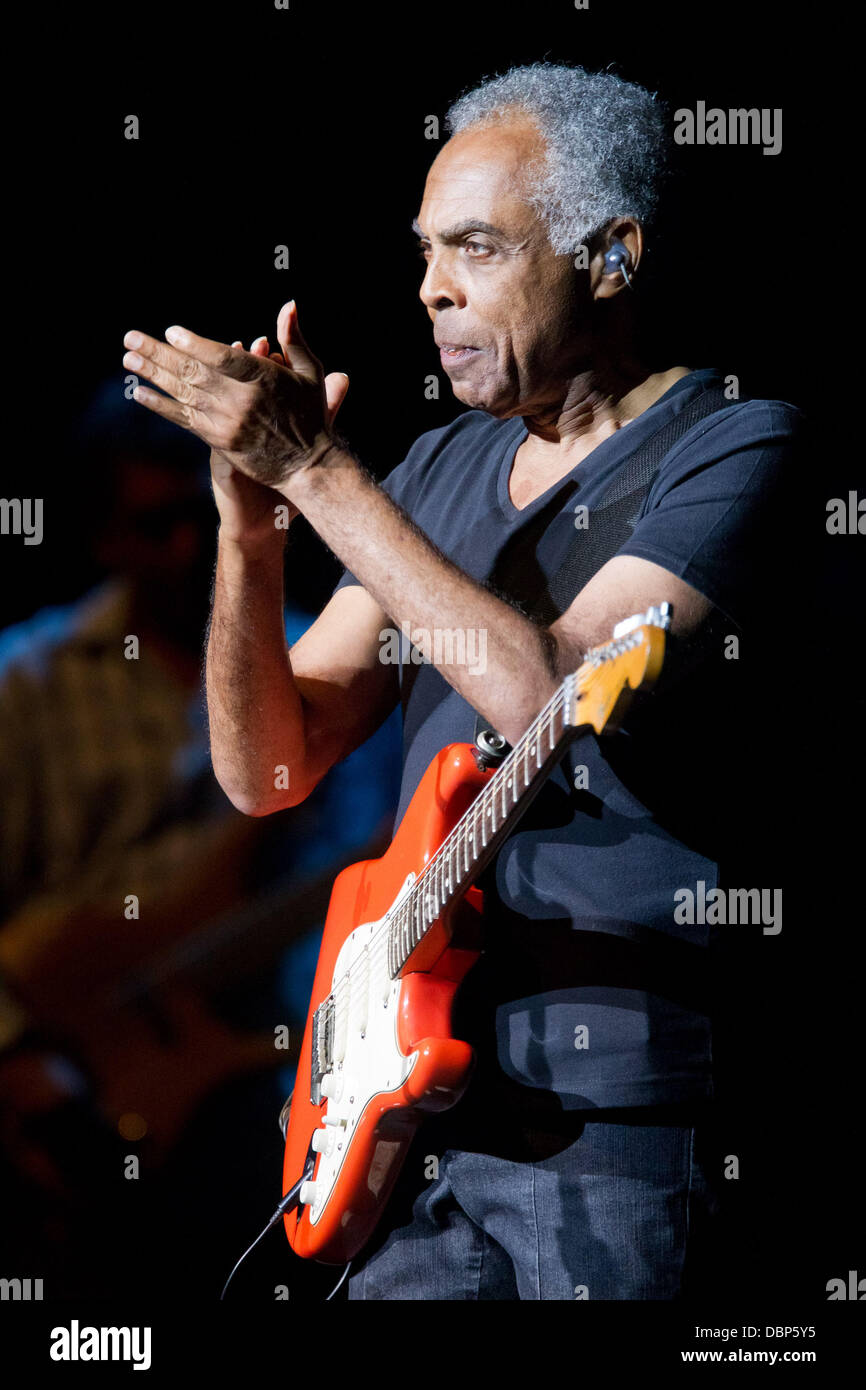 Brazilian musician, Gilberto Gil, performing live at Centro Cultural de ...