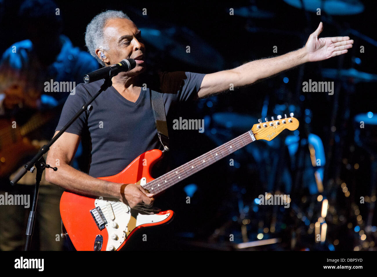 Brazilian musician, Gilberto Gil, performing live at Centro Cultural de ...
