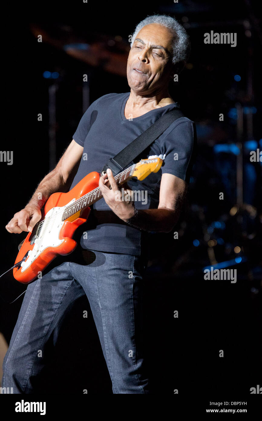 Brazilian musician, Gilberto Gil, performing live at Centro Cultural de ...