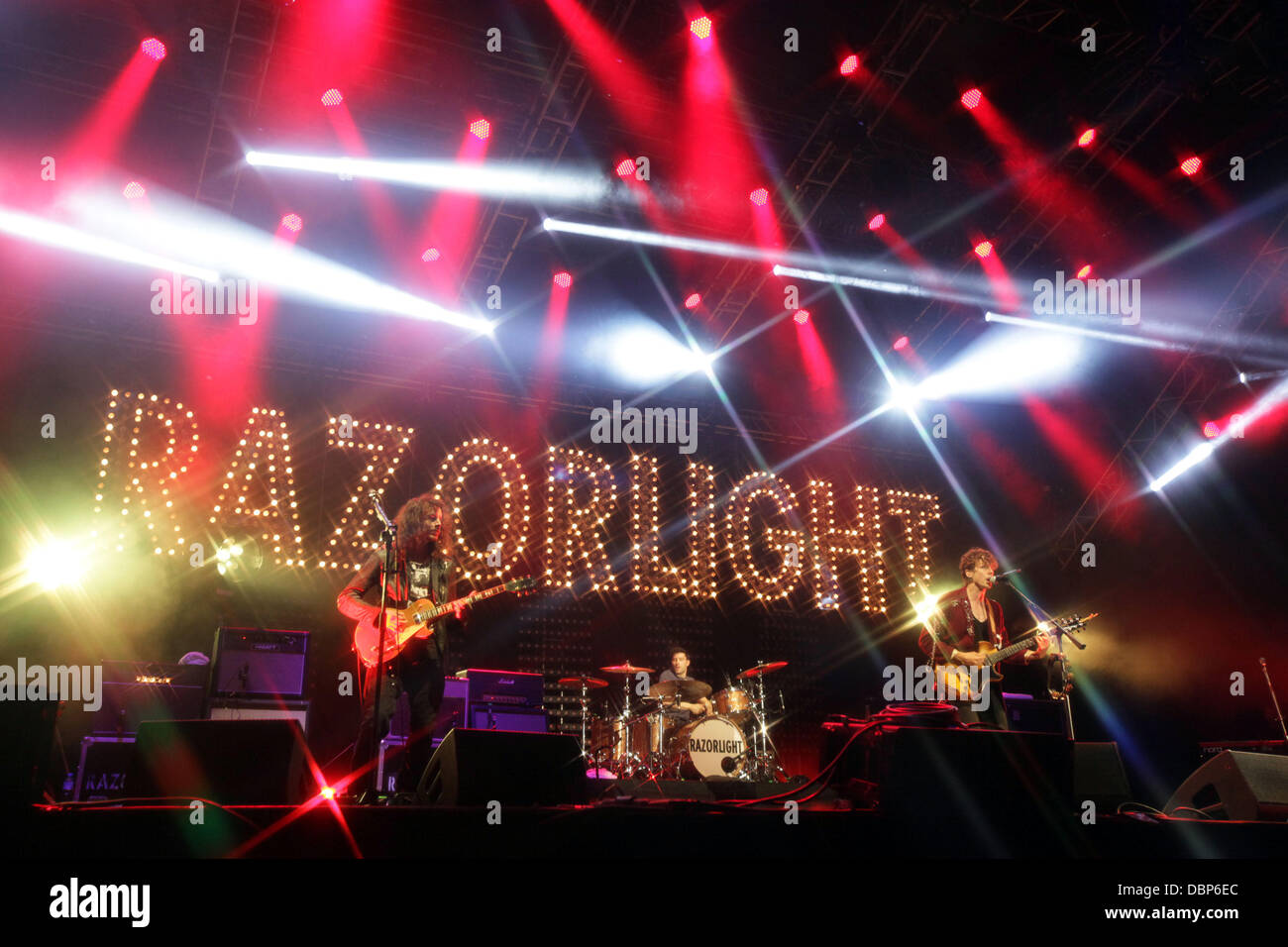 Razorlight performing live in concert at the Art Pop Festival Bydgoszcz ...