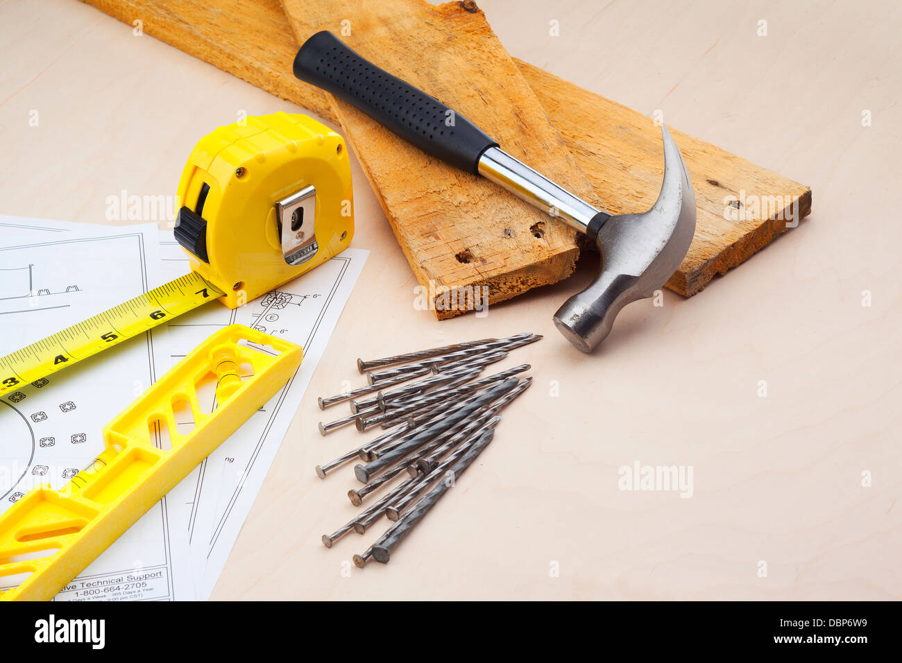 tools for the carpenter Stock Photo - Alamy