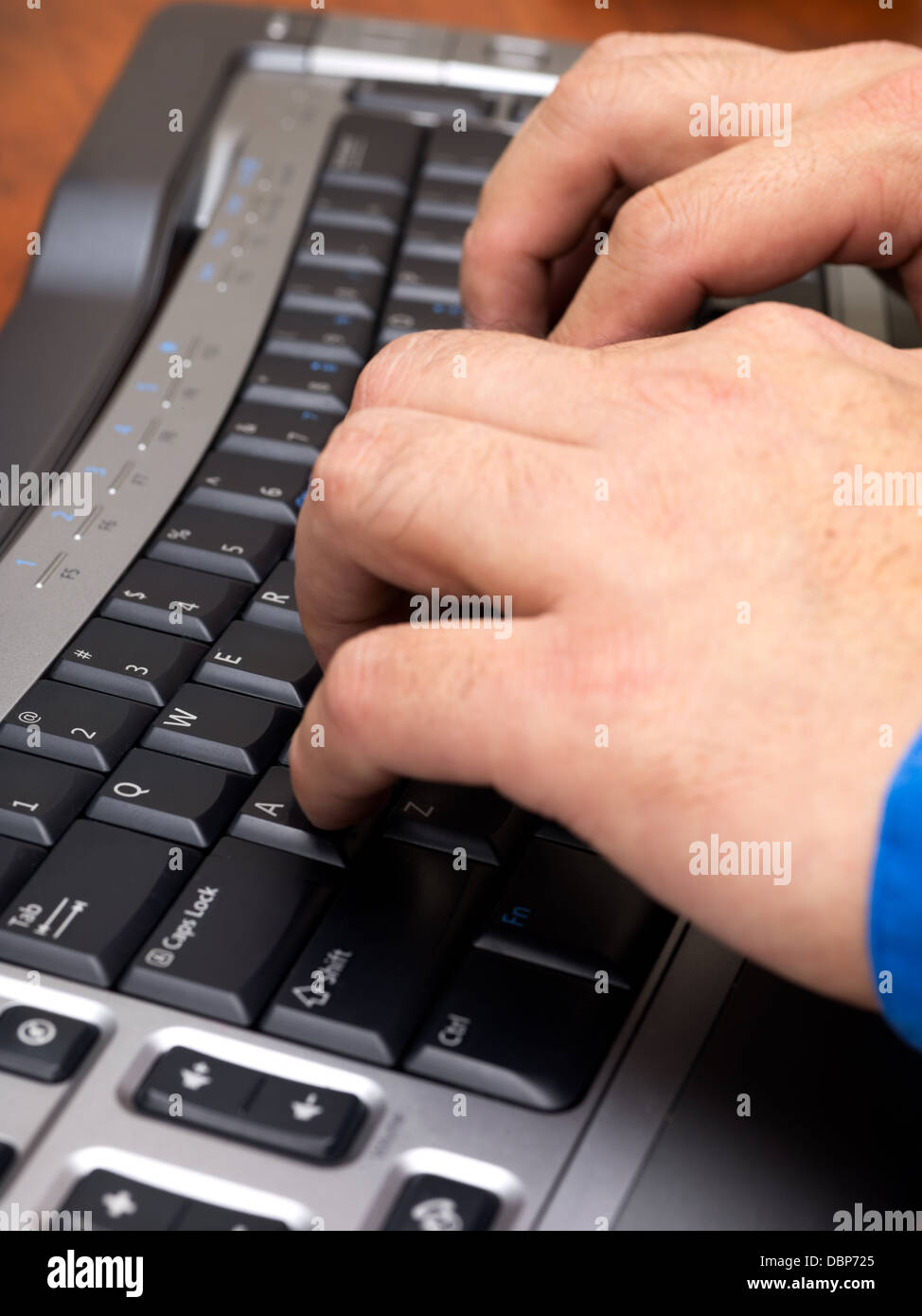 Person writing at computer hi-res stock photography and images - Alamy