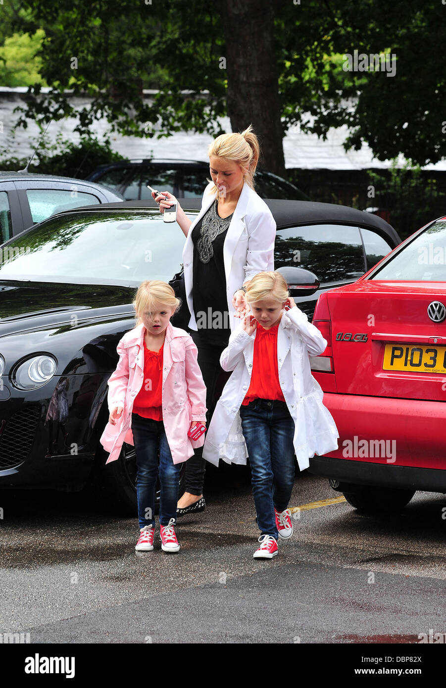 Alex Gerrard aka Alex Curran and her daughters, Lilly and Lexie ...