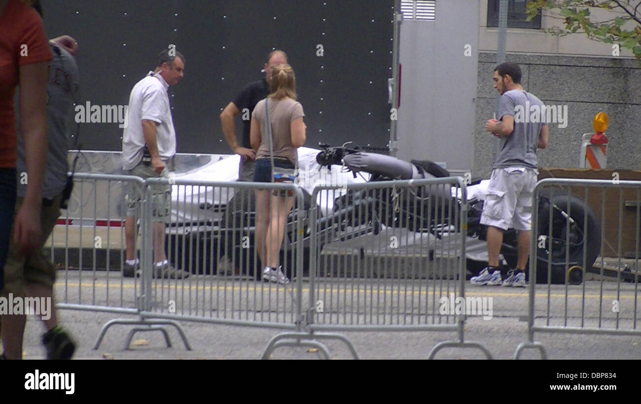 Atmosphere The new Batman film 'Dark Knight Rises' filming in ...