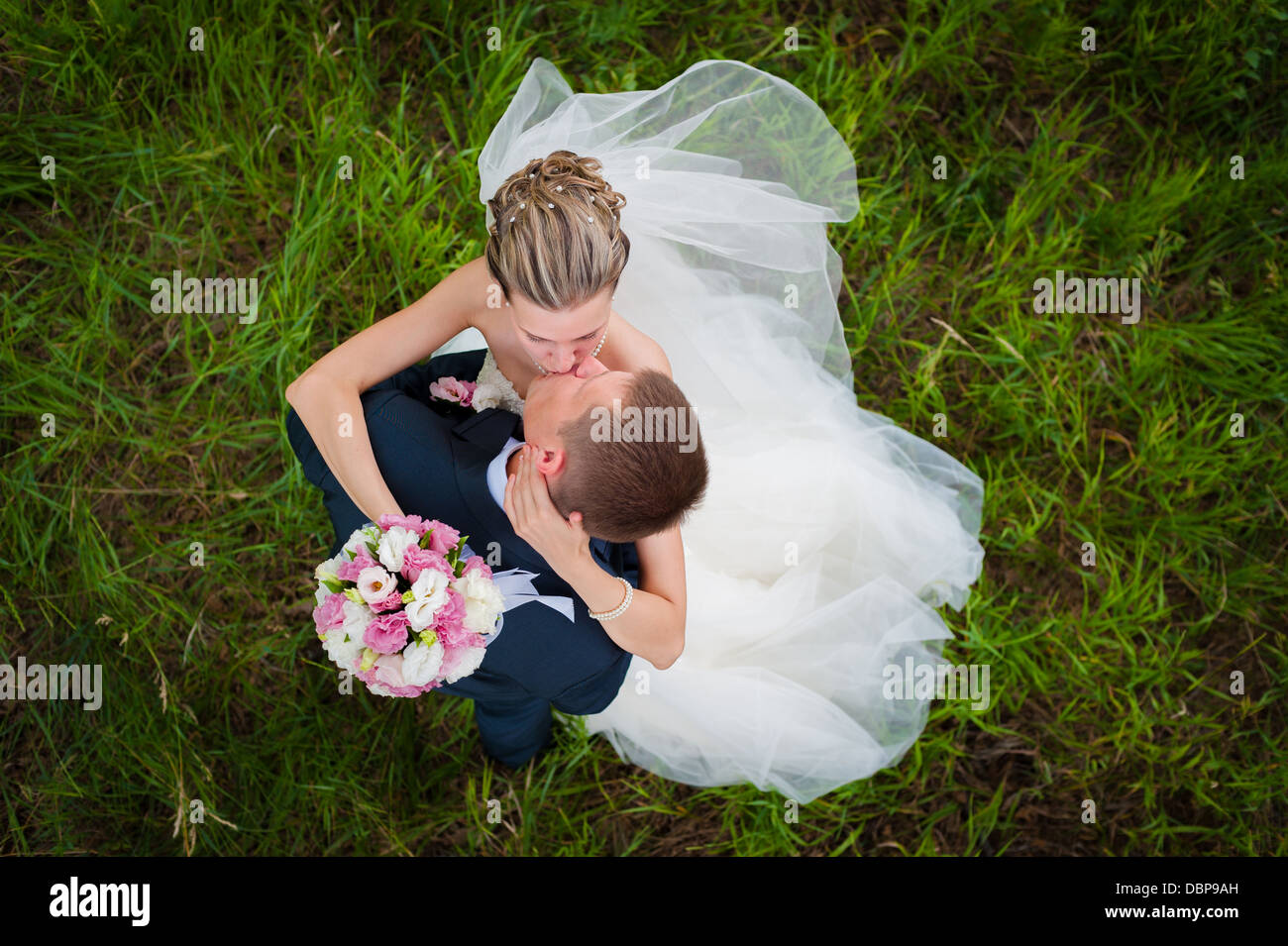 Groom and bride Stock Photo - Alamy