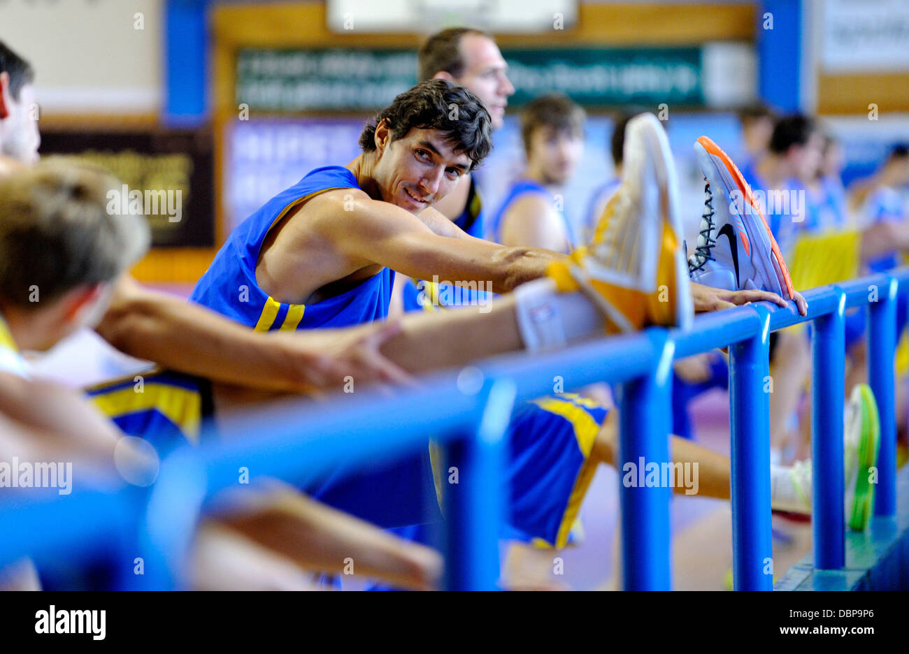 Czech National Basketball team pictured during training for the ...