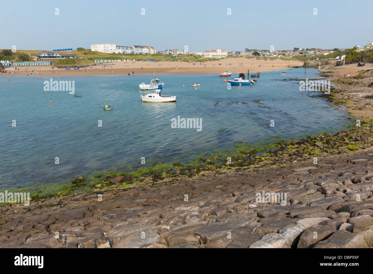 Bude beach view North Cornwall between Tintagel and Clovelly England UK ...