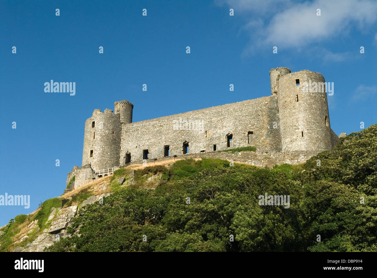 Harlech Castle Gwynedd Wales Uk HOMER SYKES Stock Photo - Alamy
