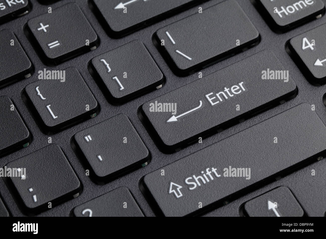 Computer keyboard enter Stock Photo - Alamy