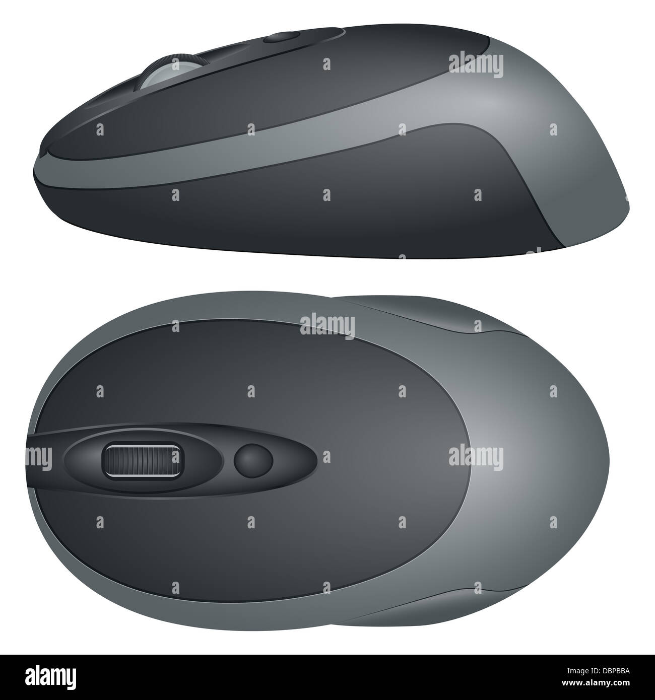 Computer mouse isolated on a white background Stock Photo - Alamy