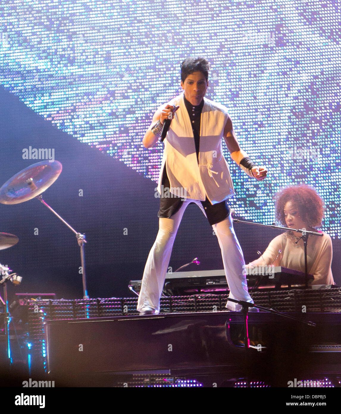 Singer Prince performing at the Way out West Festival held at ...