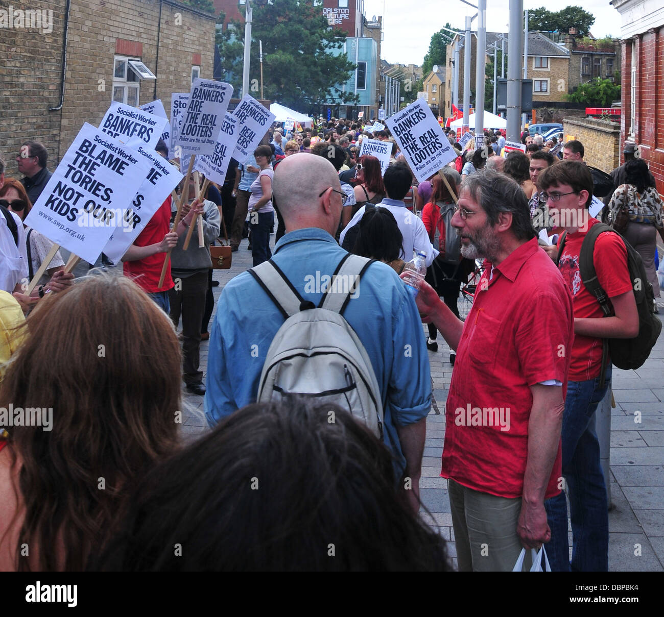 Atmosphere North London Unity Assembly Demonstration 'Give Our Kids a ...