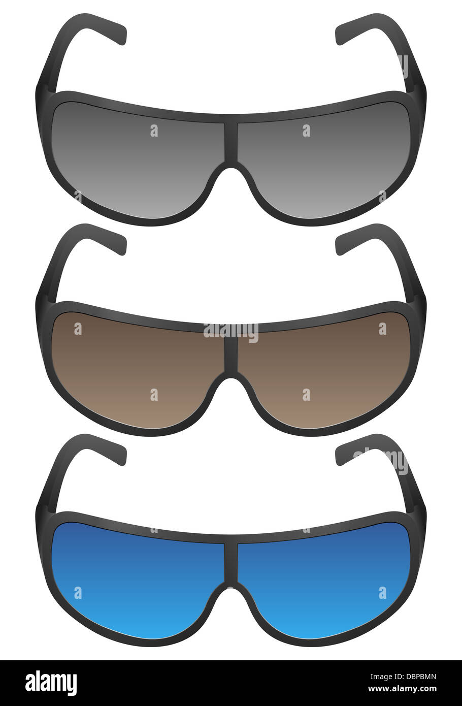 Sport sunglasses on a white background. Vector illustration Stock Photo ...
