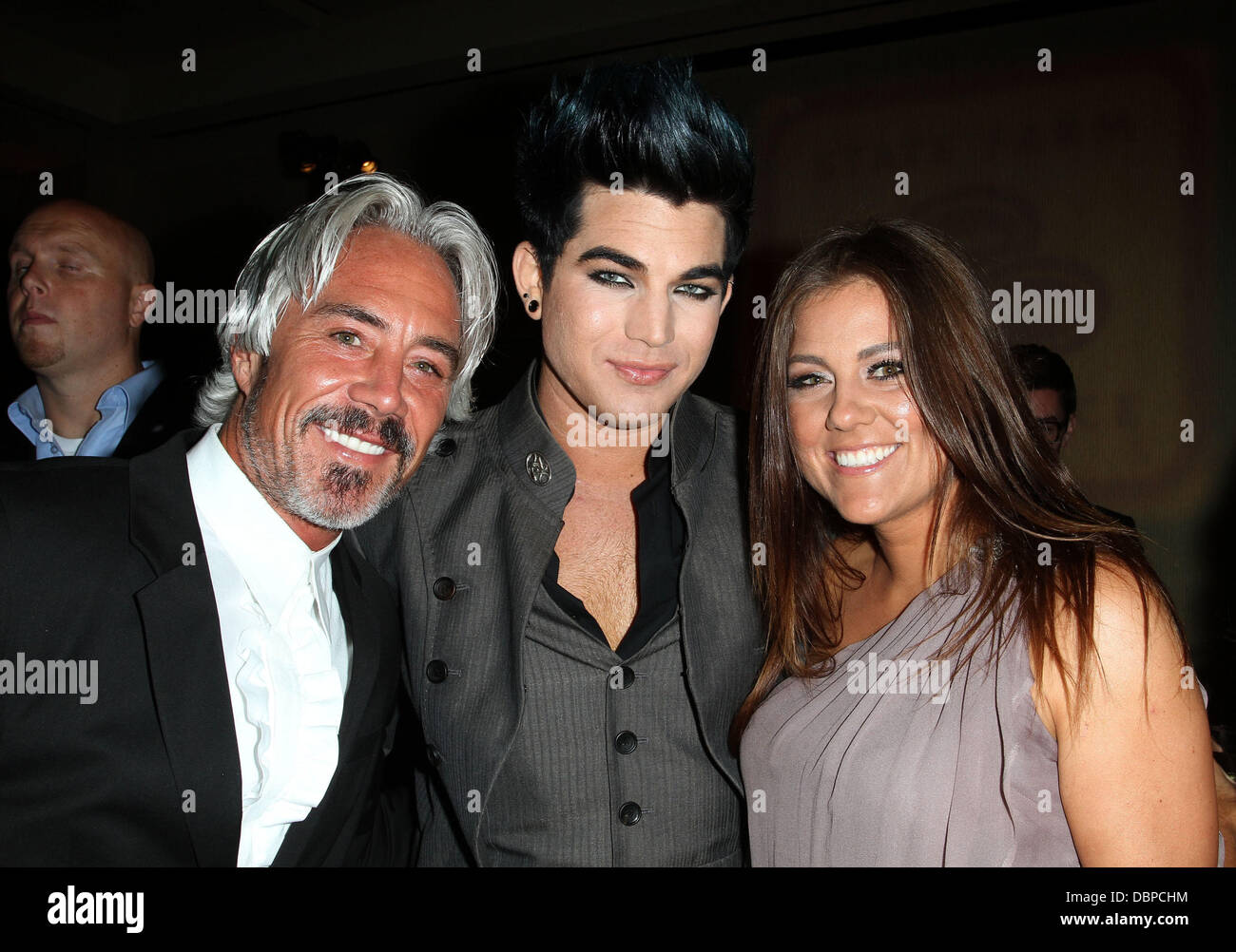 Michael Habicht, Adam Lambert and TV personality Raquel Castaneda 2011 ...