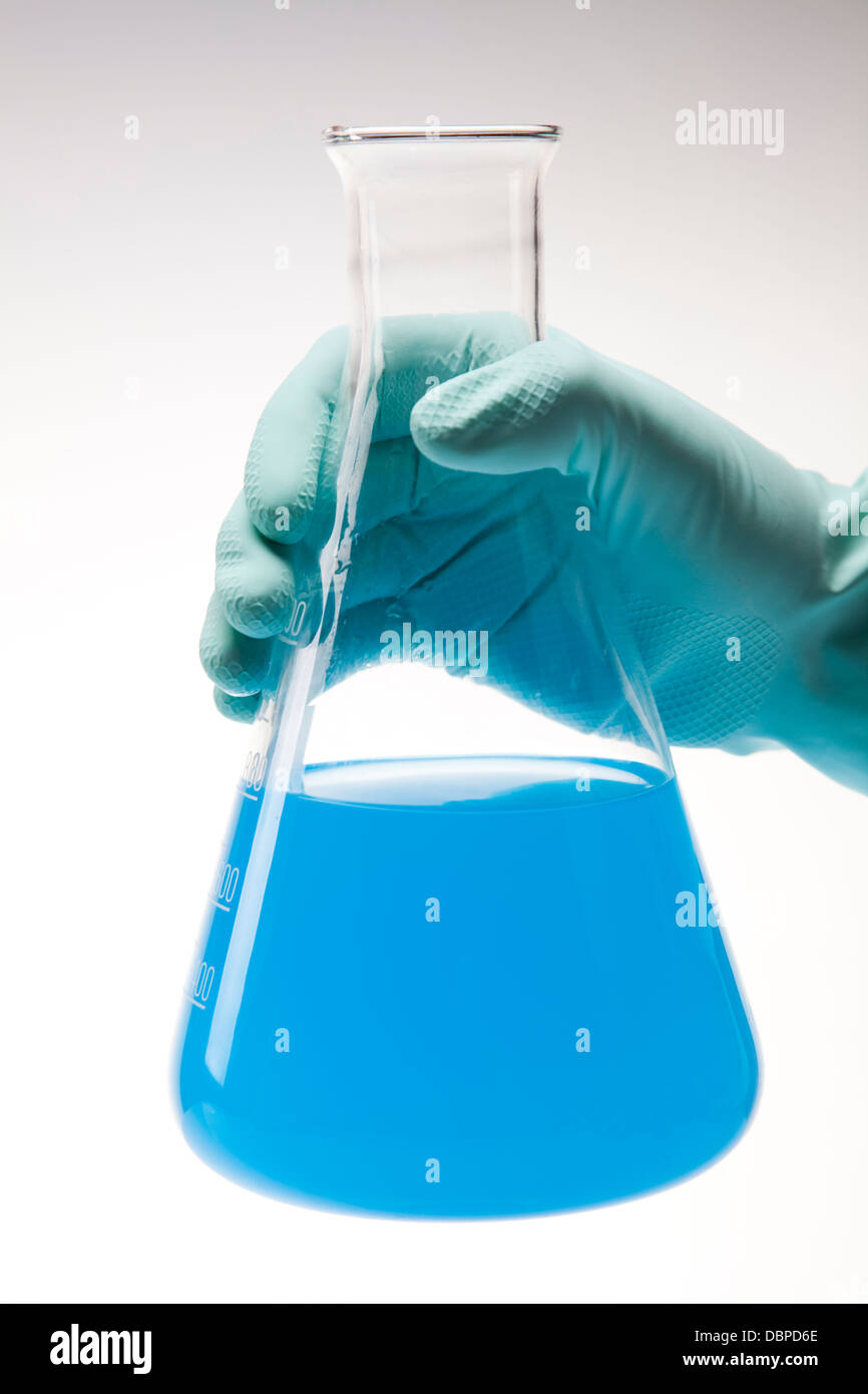 Assorted laboratory glassware , experiment Stock Photo - Alamy