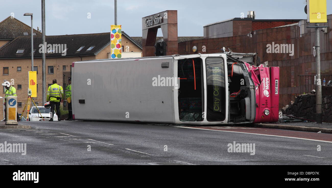Overturned Bus High Resolution Stock Photography and Images - Alamy