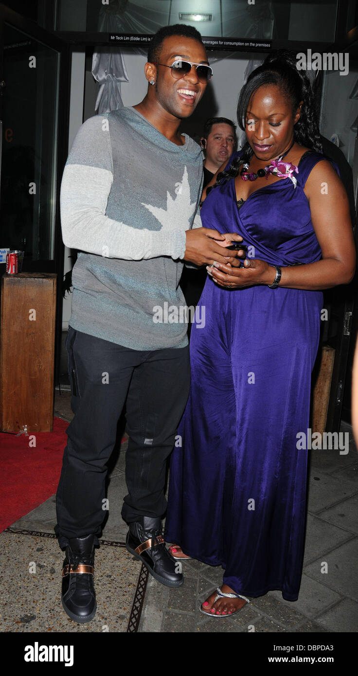 Oritse Williams and his mother attending the Ladyboy Prince and ...