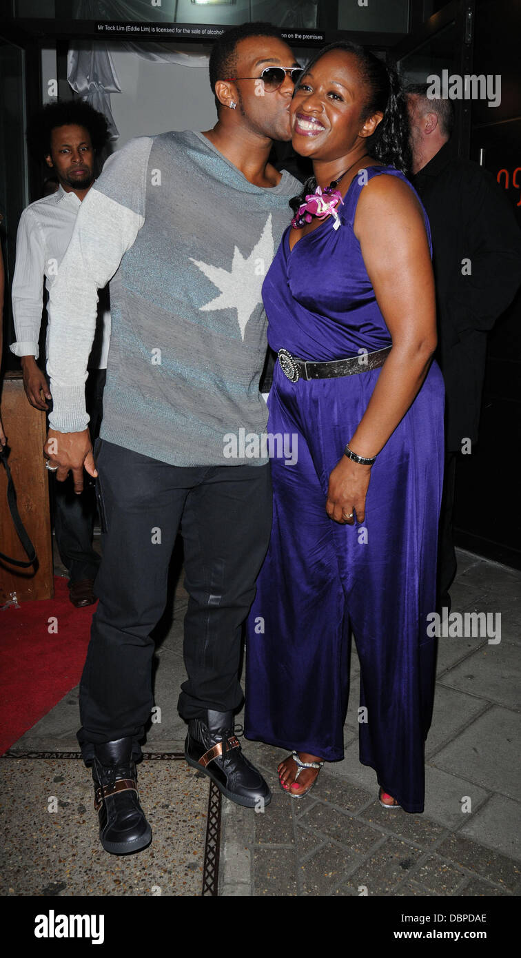 Oritse Williams and his mother attending the Ladyboy Prince and ...