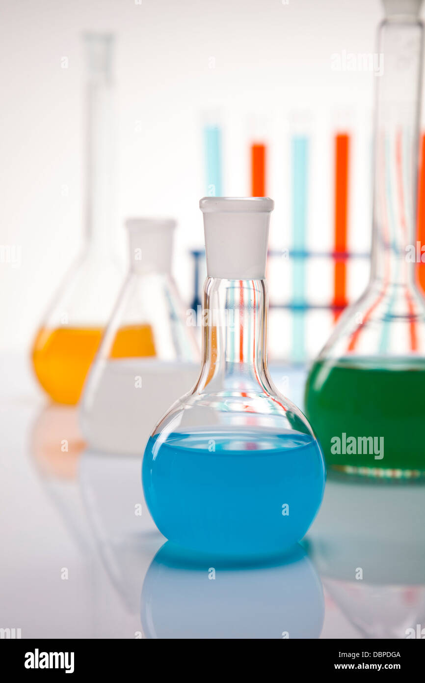 Chemistry and Laboratory glassware Stock Photo - Alamy