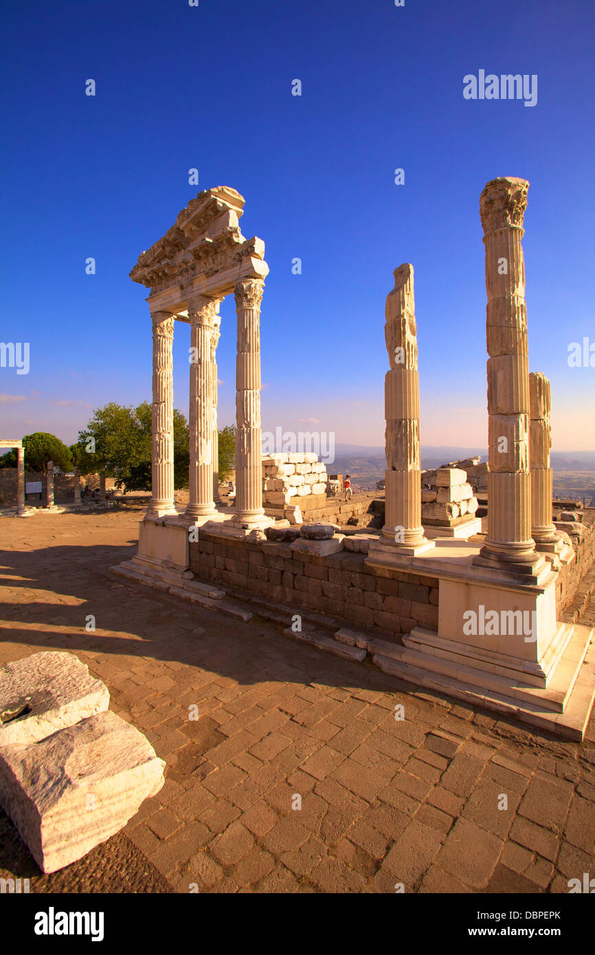 Temple of Trajan, Bergama (Pergamum), Anatolia, Turkey, Asia Minor ...