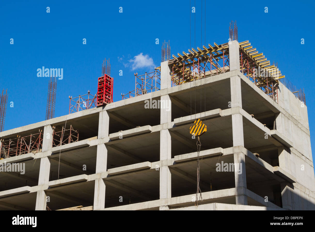 The unfinished building in the sky Stock Photo - Alamy
