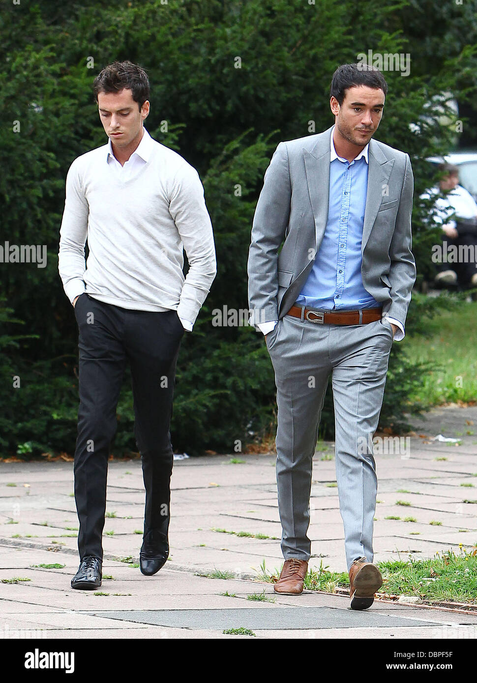 Jack Tweed and Lewis Tweed arriving at Redbridge Magistrates Court to ...