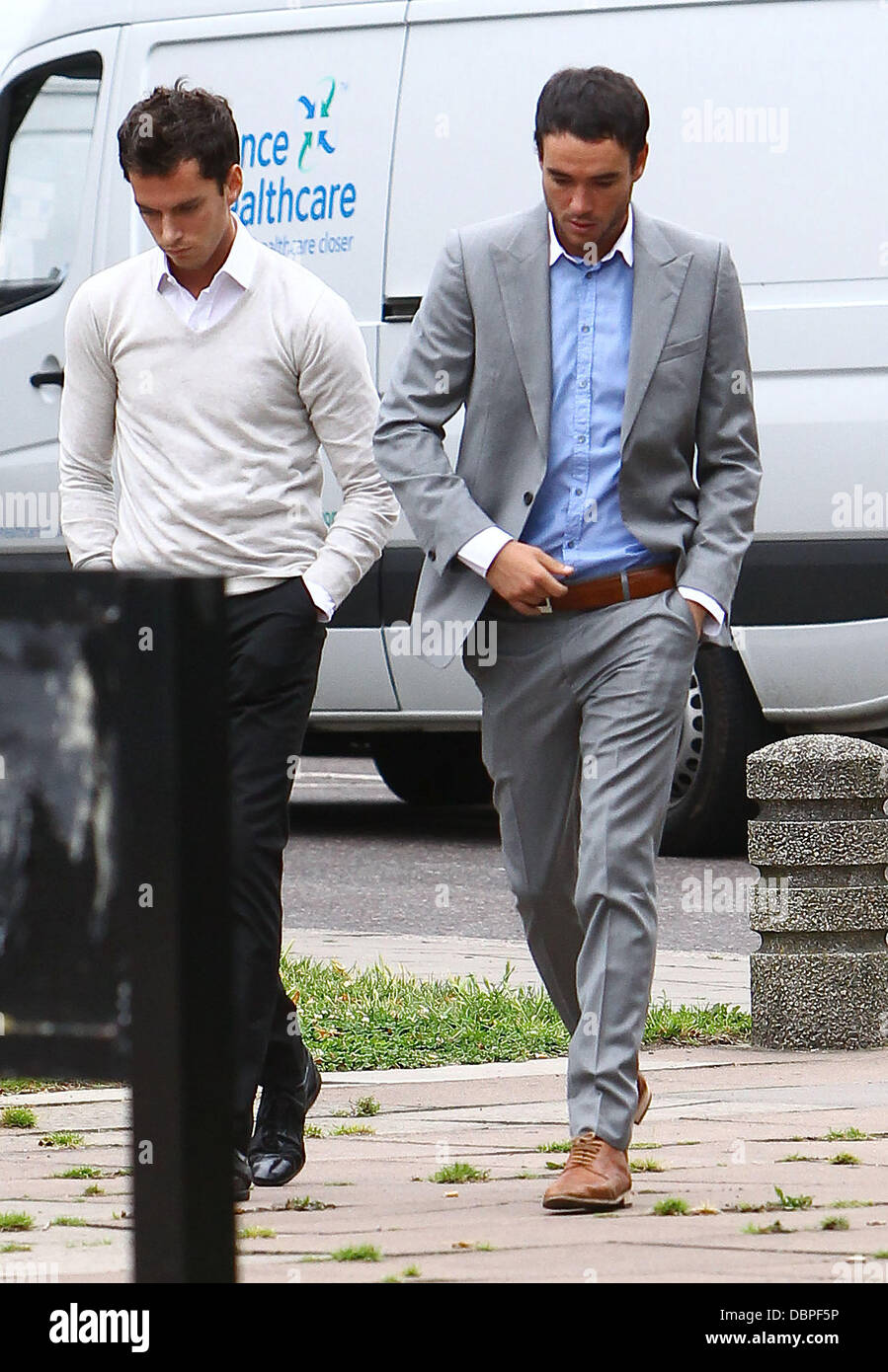 Jack Tweed and Lewis Tweed arriving at Redbridge Magistrates Court to ...