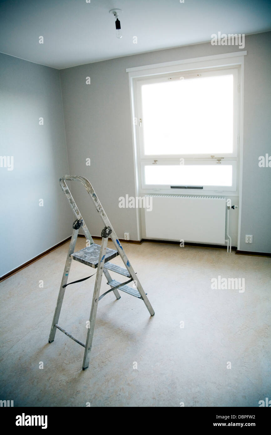 Ladder in room Stock Photo - Alamy