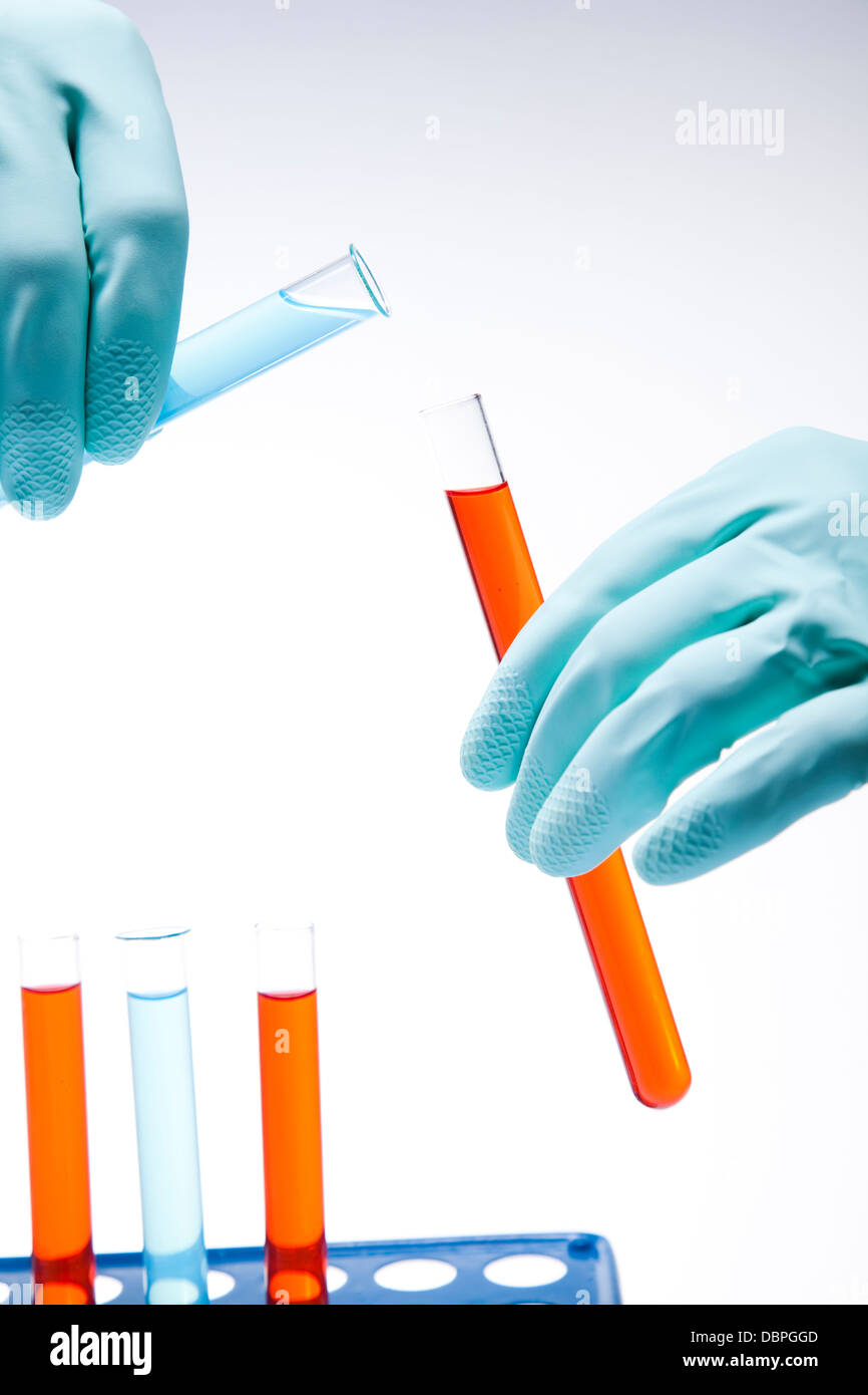 Scientist working in a laboratory Stock Photo - Alamy