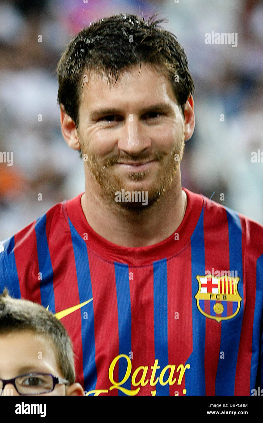 FC Barcelona's Lionel Messi Supercopa 2011 Real Madrid vs FC Barcelona ...