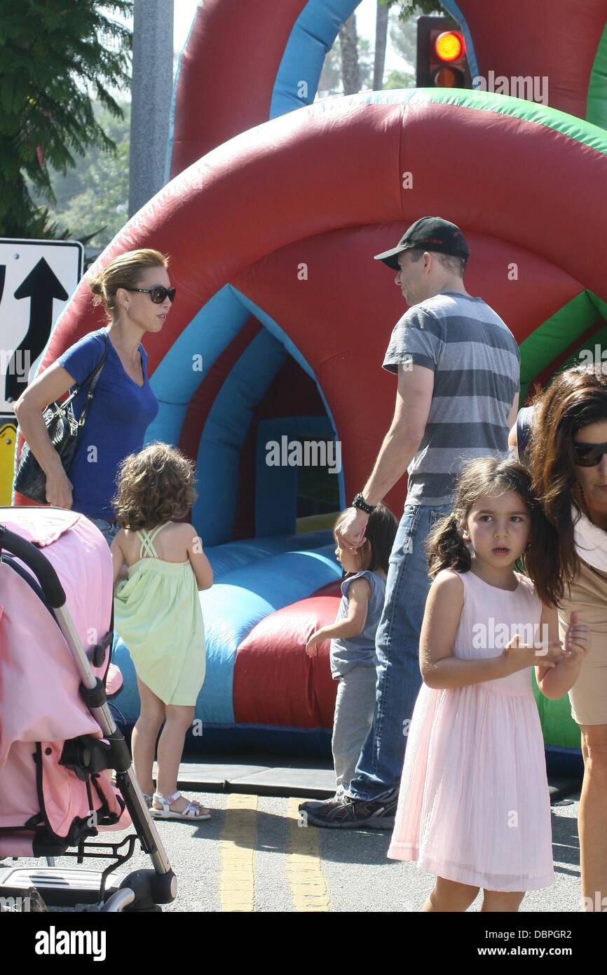 Jon Cryer and Lisa Joyner Spend a family day out at a farmers market ...