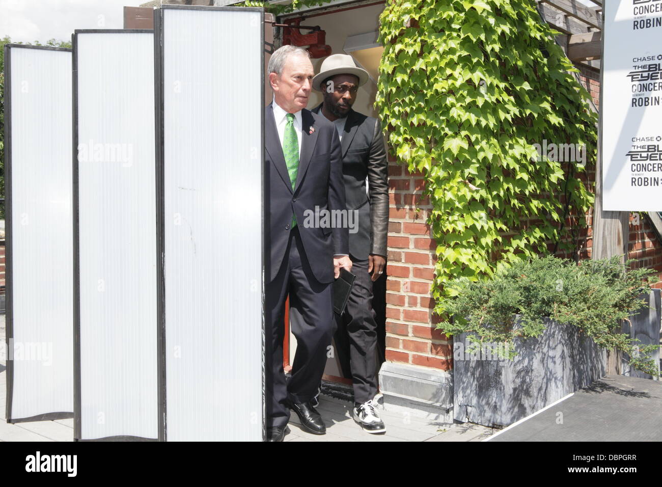 Mayor, Michael R. Bloomberg, Wil.I.i.am press conference announcing the ...