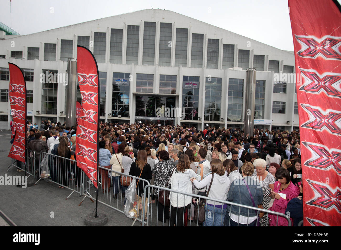 Atmosphere X factor Boot Camp at Wembley Arena London, England - 18.08. ...