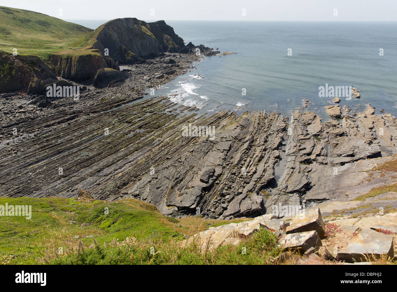North devon coast rock formation hi-res stock photography and images ...