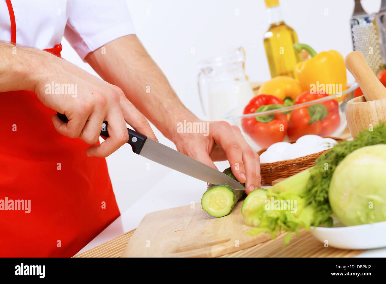 Fresh cut vegetables Stock Photo - Alamy