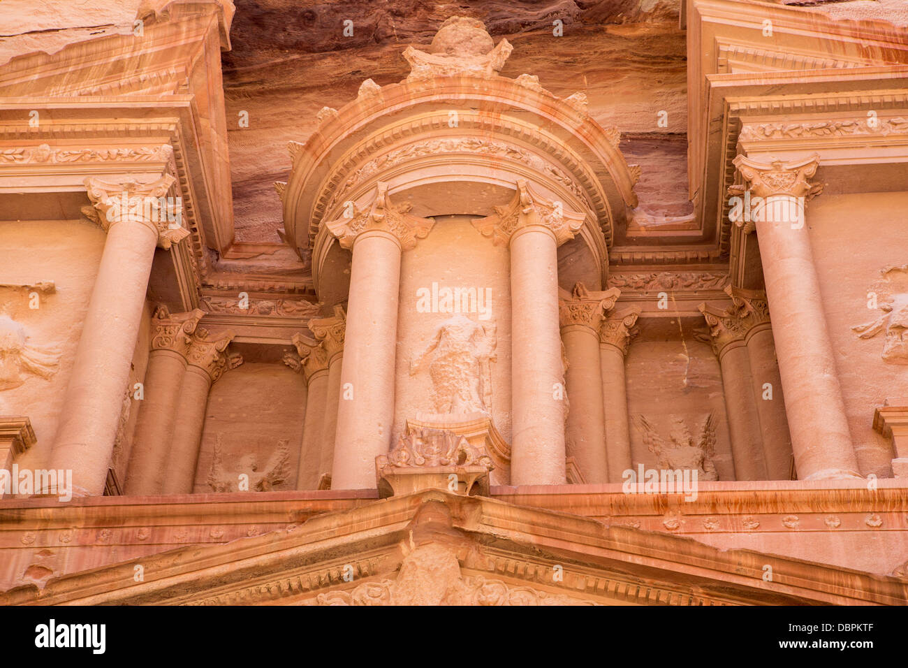 The Treasury monument in the old Nabataean city Petra, Jordan Stock ...