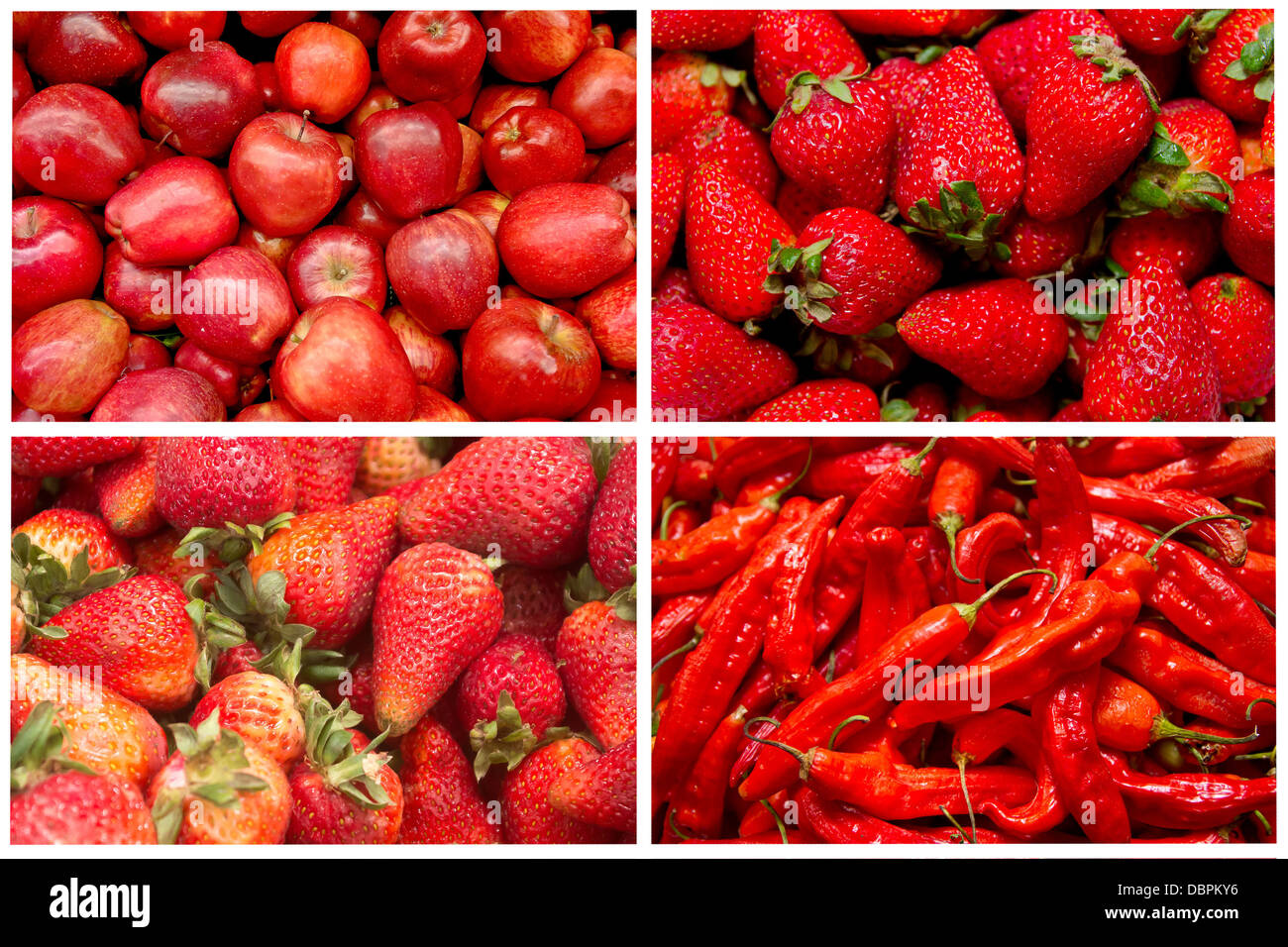 red fruits and vegetables Stock Photo - Alamy