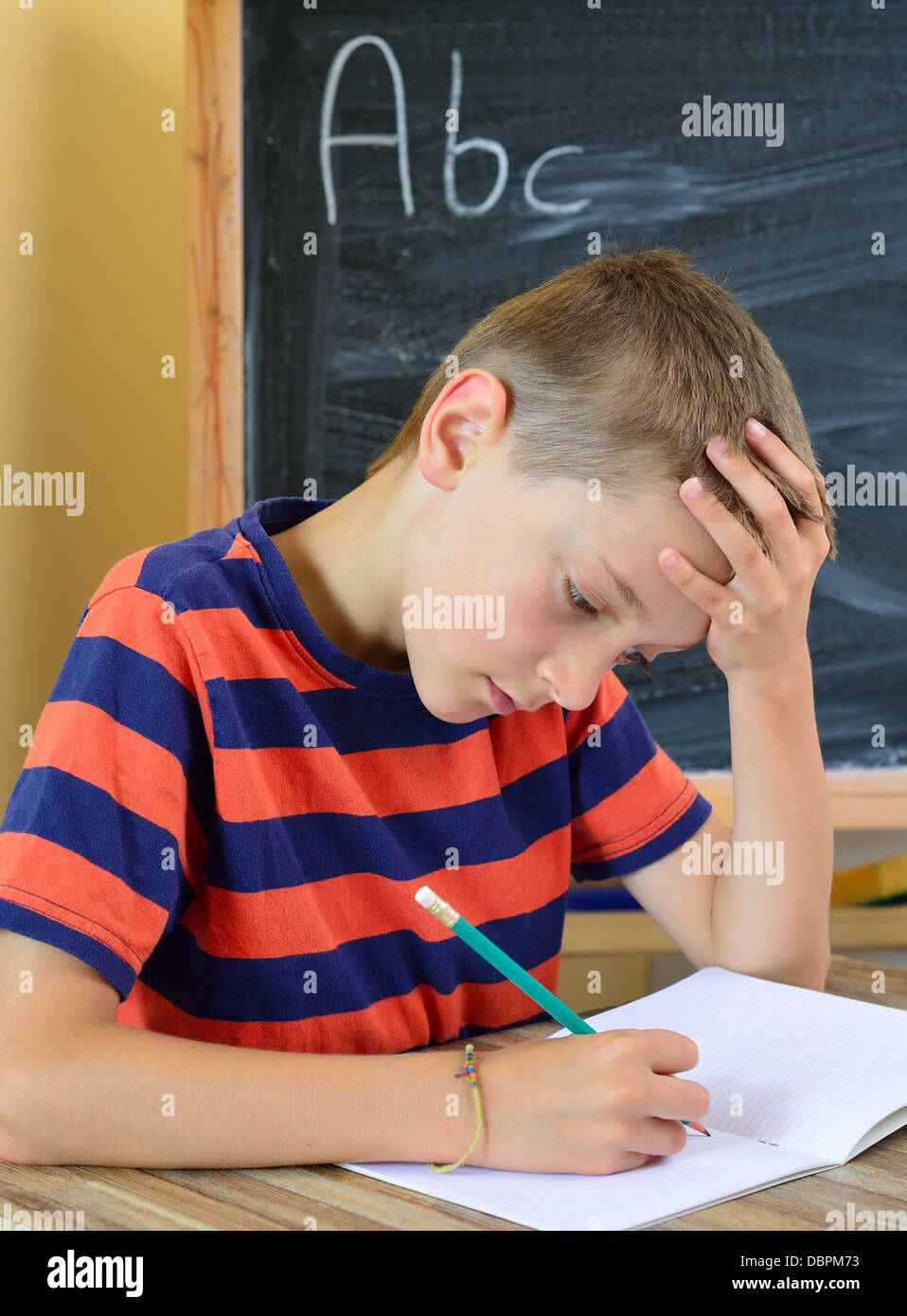 Dysgraphia kid hi-res stock photography and images - Alamy
