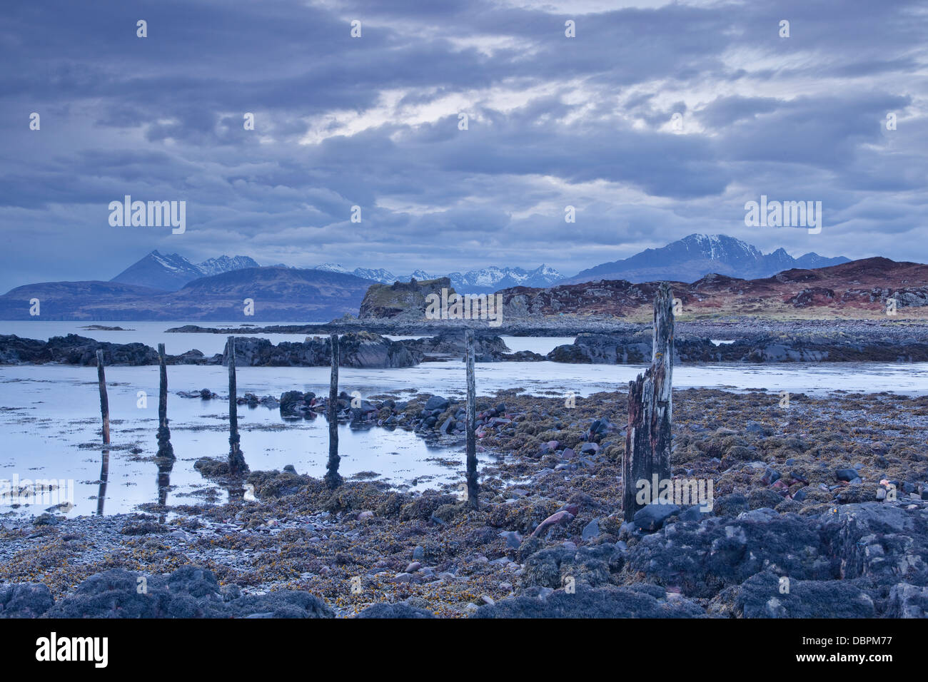 Loch Eishort and the Cuillin Hills on the Isle of Skye, Inner Hebrides ...
