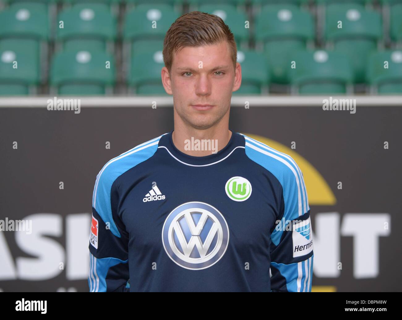 German Soccer Bundesliga club VfL Wolfsburg's Max Gruen poses during ...