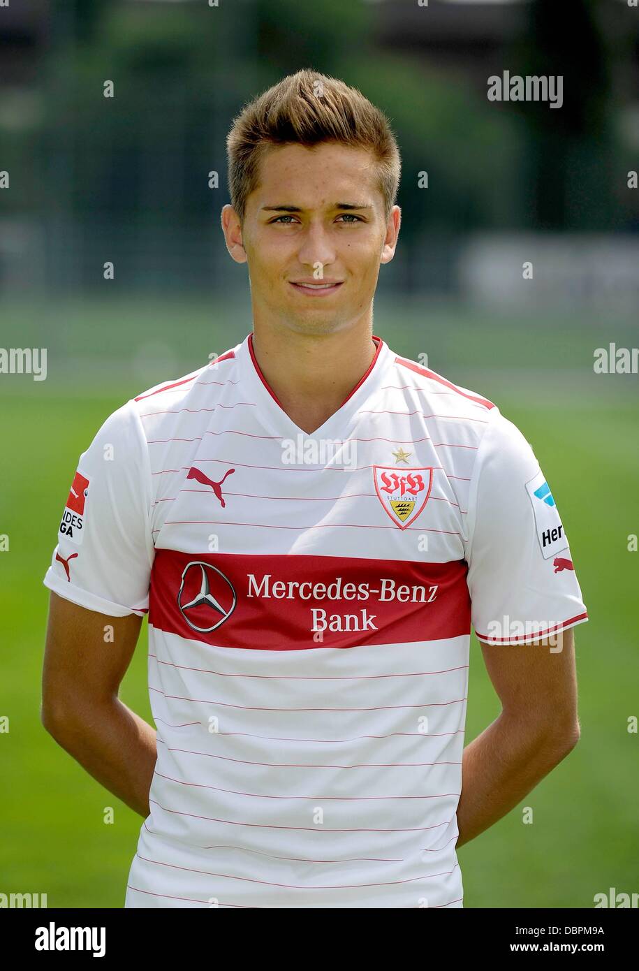 German Soccer Bundesliga club VfB Stuttgart's Moritz Leitner poses ...