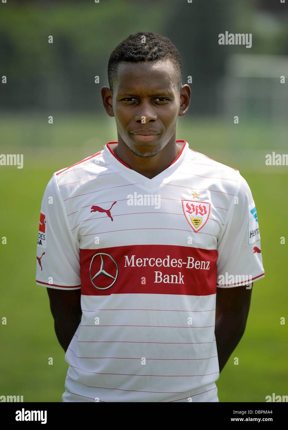 German Soccer Bundesliga club VfB Stuttgart's Ibrahima Traore poses ...