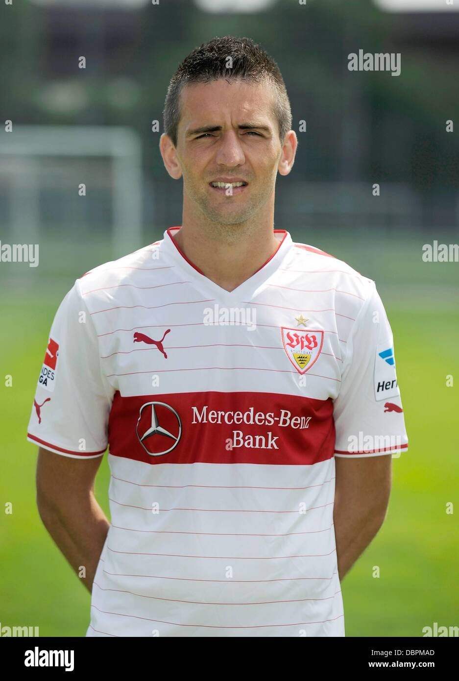 German Soccer Bundesliga club VfB Stuttgart's Vedad Ibisevic poses ...
