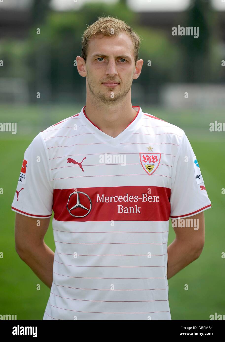 German Soccer Bundesliga club VfB Stuttgart's Georg Niedermeier poses ...