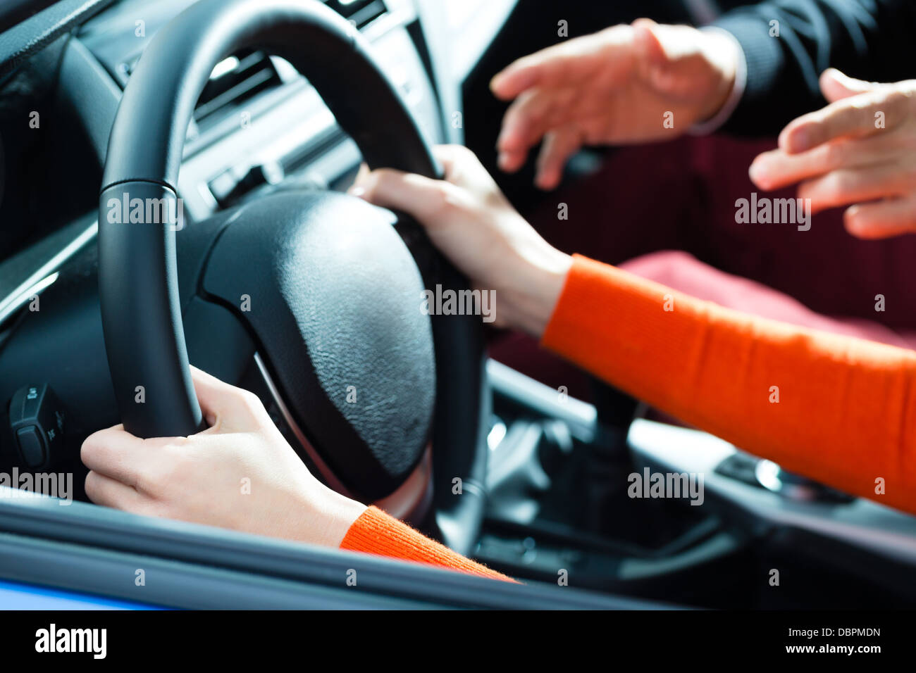 Female teacher explain exercises hi-res stock photography and images ...