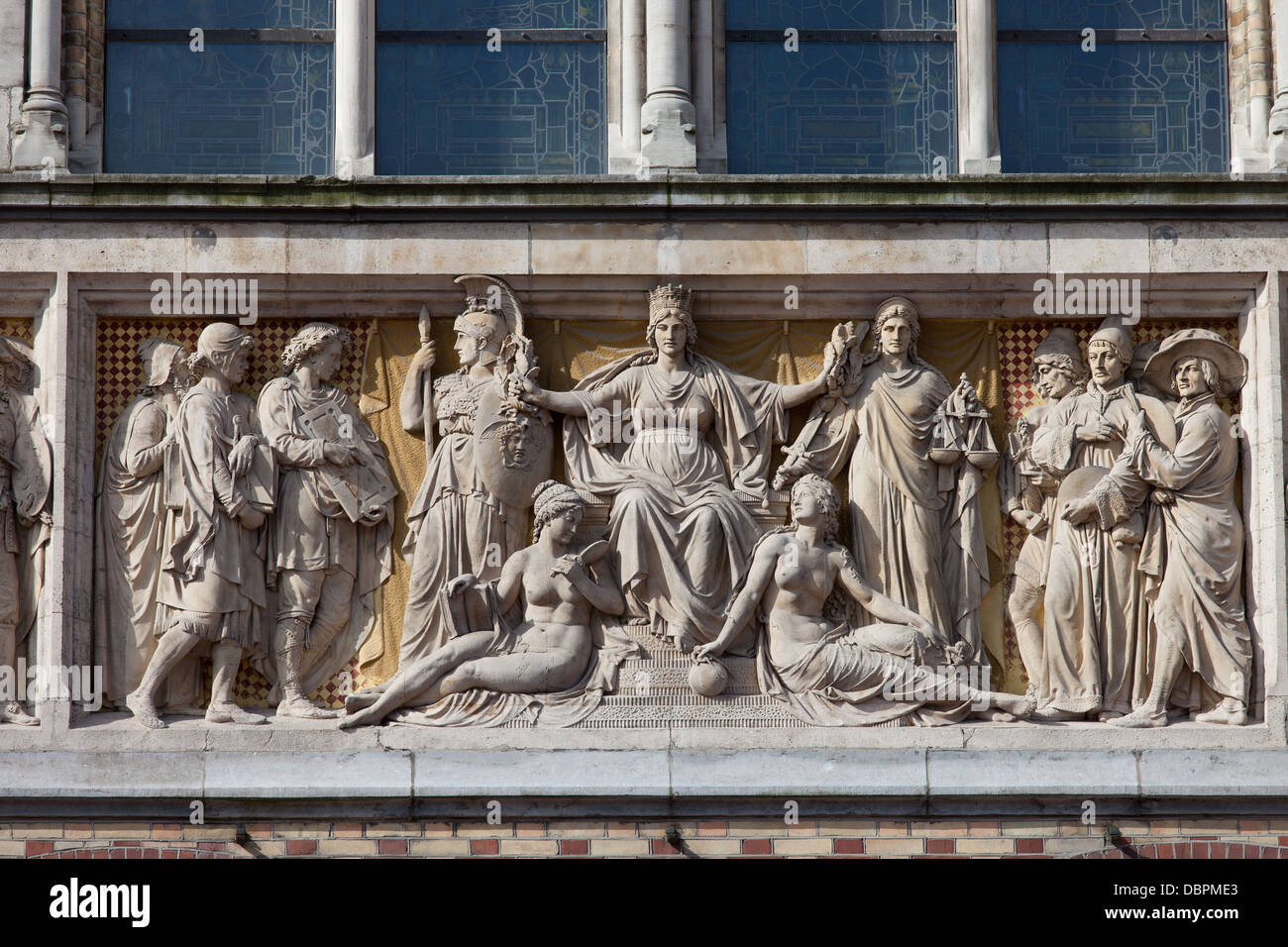 Rijksmuseum exterior reliefs, Amsterdam, Holland, Netherlands Stock ...